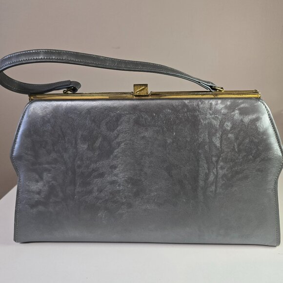 Bags | Vintage 195s Melbourne Bags Purse In Silver With Gold Accents ...